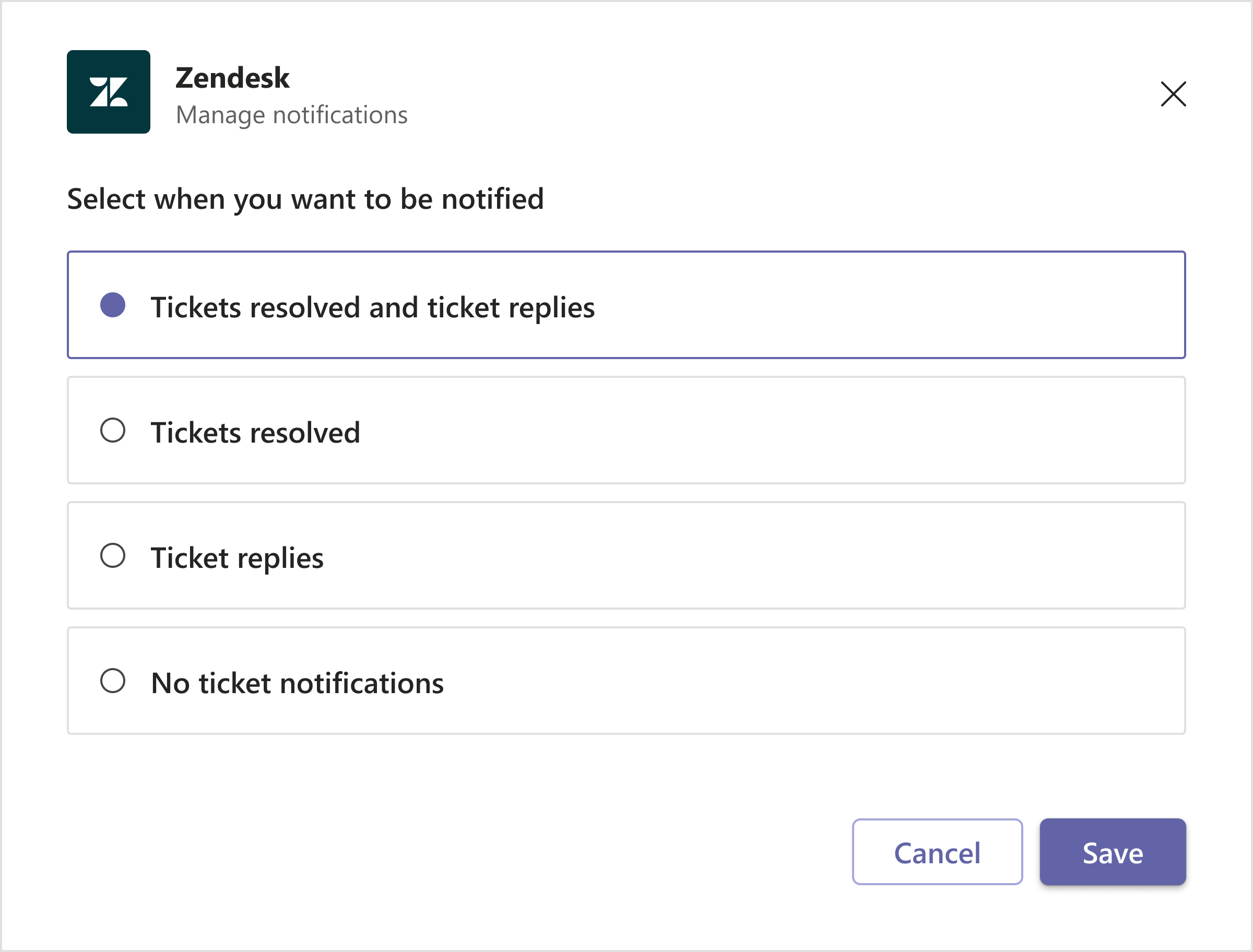 Zendesk for Microsoft Teams